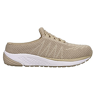 Propét Women's Tour Knit Slide Sneakers, Sand, 6 X-Wide US