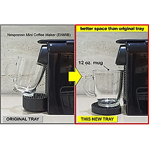 Coffee Drip Catcher 4 inches Small Drip Tray for Drink Dispenser Espresso Machine Carafe Tea Station Water Urn Durable ABS Plastic, Black, PDT0627S