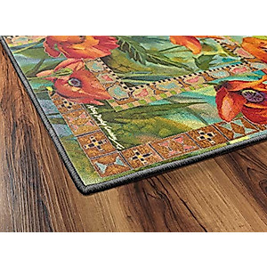 Brumlow Mills Garden Path Front Door Floral Area Rug, 1 ft 8 in x 2 ft 10 in, Rectangle