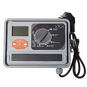 HAHFKJ 11 Station Garden Automatic Irrigation Controller Water Timer Watering System with EU Standard Internal Transformer