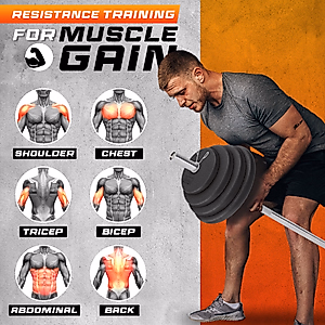 Yes4All 1-inch Cast Iron Weight Plates for Dumbbells – Standard Weight Disc Plates (5 lbs, Set of 2)