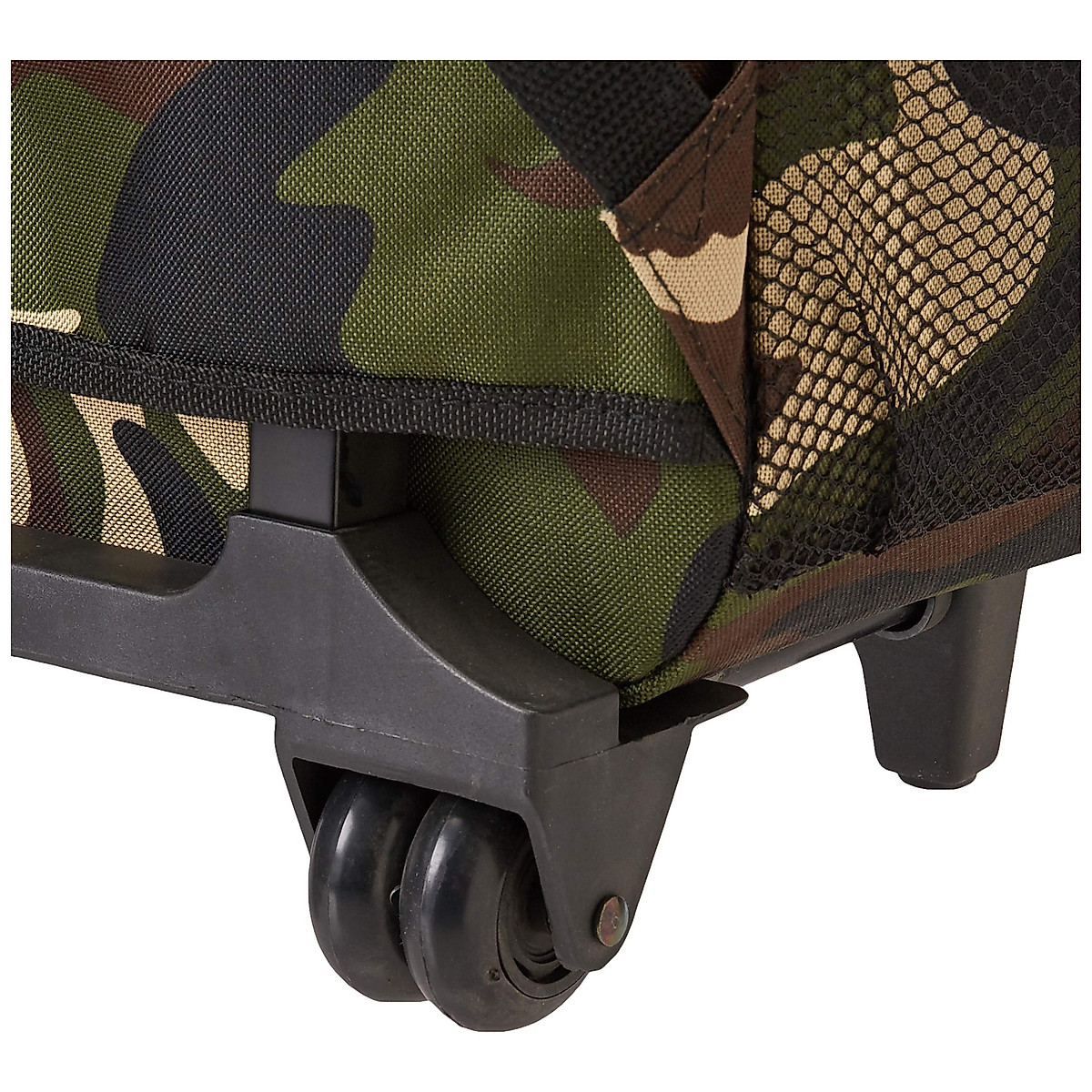 Rockland Double Handle Rolling Backpack, Camouflage, 17-Inch