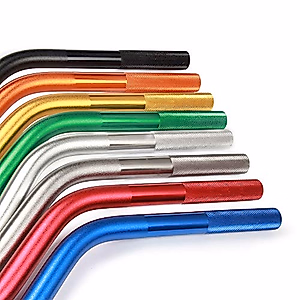 USTPO Motorcycle Handlebar 7/8" 22mm Cafe Racer Handlebars Drag Bars Universal For Cafe Race Bobber Motocross Dirt Pit Bike ATV Ebike Mini Bike Orange