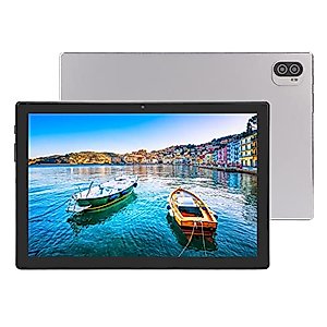 Tablet, 10.1in Gaming Tablet, Portable HD Tablet PC, RAM 10GB ROM 256GB, Dual SIM Dual Standby for Android11,3200x1440 HD 4G LTE Calling Tablet (Iron Grey)