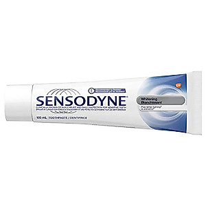Sensodyne Sensitivity Toothpaste for Sensitive Teeth, Whitening Plus Tartar Control, 100ml (Pack of 3)