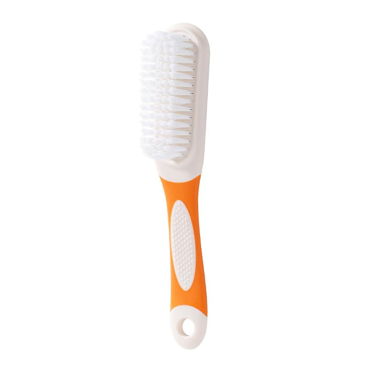 Long Handle Soft Shoe Brush Two Tone Shoe Cleaning Brush Multifunctional Cleaning Brush Household Scrub Brush Stain Removal Laundry Brush Commercial Kitchen Sink Soap (Orange, One Size)