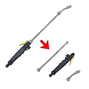Xihe Garden Irrigation Sprinklers Hydro Jet High Pressure Power Washer Garden Water Gun Hose Nozzle Water Spray Gun with Foam Pot Car Wash Cleaning Gun (Color : 48CM with Foam Pot)