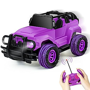 Ynanimery Remote Control Car for Girls- Rc Racing Cars 1:20 Scale Off Road Truck for Kids Girls Boys, Ideal Christmas Birthday Gifts Rc Cars Toys- Purple