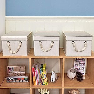 StorageWorks 5-Pack Storage Baskets For Shelves With Metal Frame, Rectangle Storage Bins