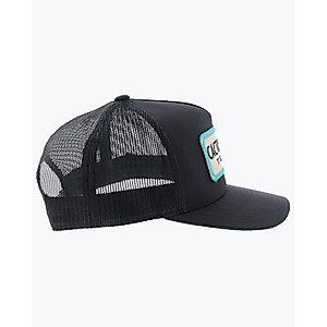 HOOEY Adjustable Snapback Trucker Hat with Cactus Ropes Logo (Black)