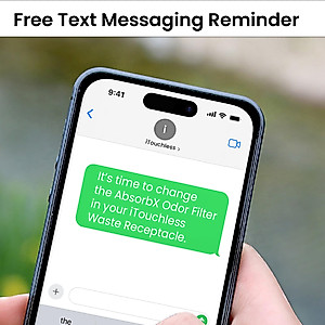 iTouchless 4-Pack AbsorbX Odor Filter Deodorizers, Absorbs Trash Odors, All Natural Activated Carbon, Biodegradable, for use with 8 Gallon and Larger Trash Cans