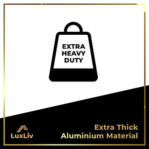 LuxLiv ® Large Food Aluminum Foil Trays Containers with Lids 500ml. Great for Meal Prep Baking Food Storage Takeaway Tin (20 Pack)