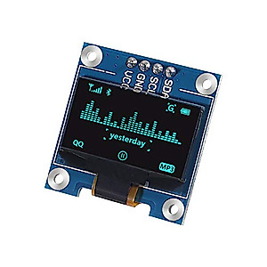 ALMOCN 0.96" OLED Module I2C IIC Serial 12864 128X64 OLED Display Module with SSD 1306 Driver(1PC,Blue)