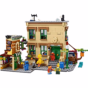 LEGO Ideas 123 Sesame Street 21324 Building Kit; Awesome Build-and-Display Model for Adults Featuring Elmo, Cookie Monster, Oscar The Grouch, Bert, Ernie and Big Bird, New 2021 (1,367 Pieces)