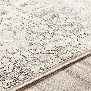 Mark&Day Area Rugs, 8x10 Geelbroek Updated Traditional Tan/Ivory Area Rug, Beige/Gray/Black Carpet for Living Room, Bedroom or Kitchen (7'10" x 10'2")