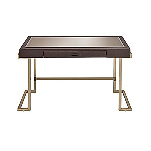 ACME Boice Desk - 92336 - Espresso PU & Champagne