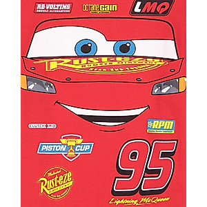 Disney Pixar Cars Lightning McQueen Little Boys T-Shirt Mesh Shorts Set Black/Red 6