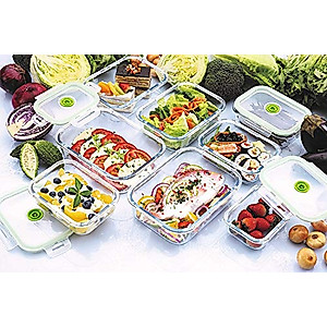 Kuhn Rikon Vacuum Storage System Glass Container, 0.37 Litre