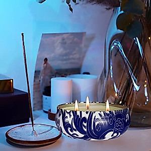 CIPHANDS Citronella Candles, 4 x 80hrs Long Lasting 3 Wicks Scented Candles, Large 14.5 oz Decorative Indoor & Outdoor Candles for Home Patio Garden Camping Balcony BBQ, Green