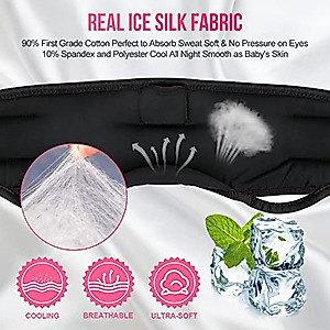 MUSICOZY Sleep Headphones Breathable Bluetooth 5.2 Headband 3D Sleeping Headphones, Wireless Eye Mask Sleep Earbuds for Side Sleeper Women Office Air Travel Cool Tech Gadgets Unique Gifts 2 Packs