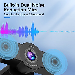 EMEET Webcam with Microphone, 1080P HD 60FPS Streaming Webcam USB Webcam w/2 Noise Reduction Mics,Software Control,90°FOV，Autofocus,Webcam for Desktop PC Mac Laptop Zoom Gaming FaceTime Teams Twitch
