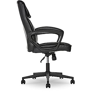 Serta Style Comfort Black Bonded Leather Hannah I Office Chair,