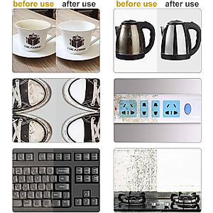 Acrux7 50 Pack Magic Sponge Eraser, Extra Thick Melamine Foam Sponges Cleaning Pads in Bulk Household Cleaning Sponge for Bathroom Kitchen Dishes, Tile Floor, Leather, Car(100x70x30mm)