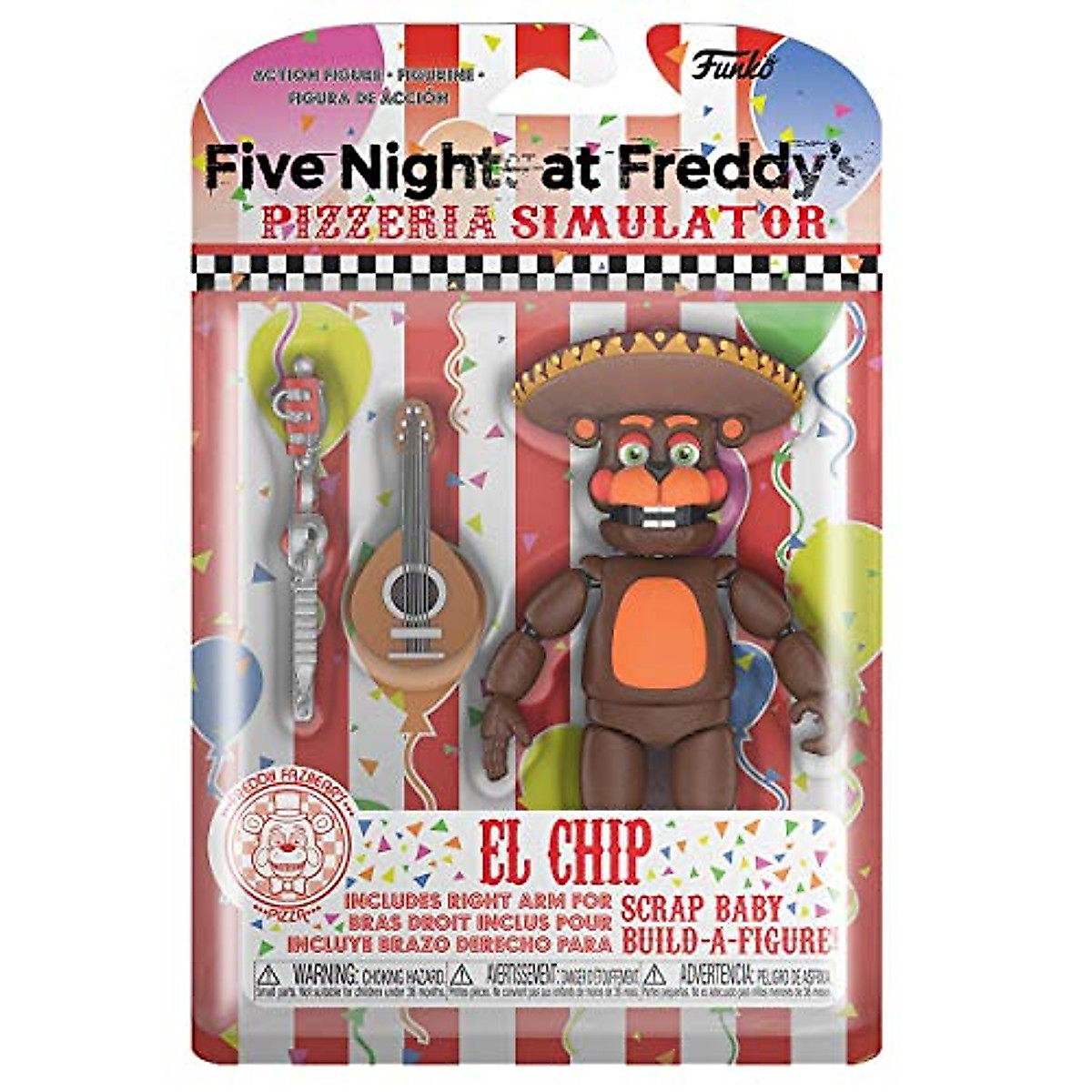Funko Action Figure: Five Nights at Freddy's (FNAF) Pizza Sim: El Chip Collectible - FNAF Pizza Simulator - Collectible - Gift Idea - Official Merchandise - for Boys, Girls, Kids & Adults