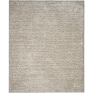 SAFAVIEH Ultimate Shag Collection 8' x 10' Sand / Ivory SGU211C Handmade Solid 1.6-inch Thick Area Rug