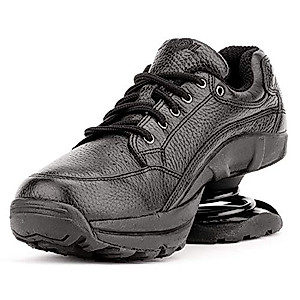 Z-CoiL Women's Legend Rugged Outsole Black Leather Shoe (Black, Numeric_7)