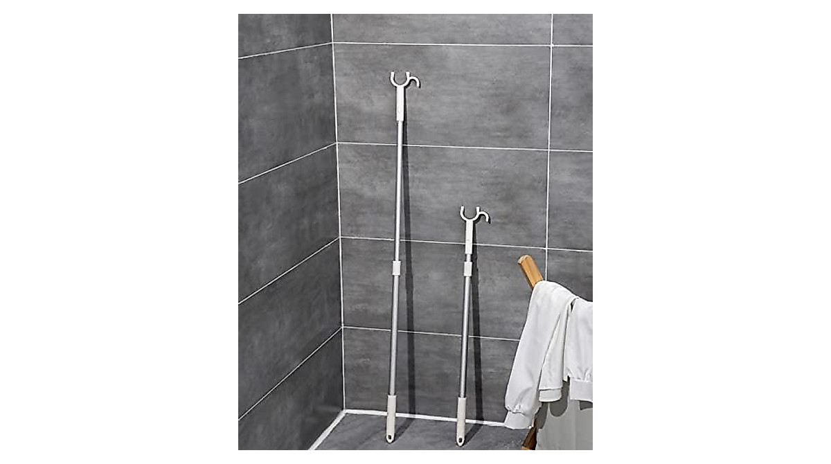 Reach Stick Clothes Pole - 45" Telescoping Garment Tool