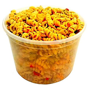 PACTOGO 64 oz (1/2 Gallon) Heavy Duty Round Plastic Deli Soup Containers with Lids, For Meal Prep Containers | BPA Free | Stackable | Leakproof | Microwave/Dishwasher/Freezer Safe (Pack of 5 Sets)