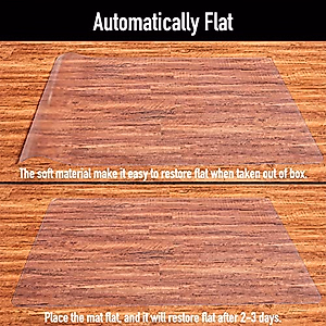 Office Chair Mat, 48"×36"-2mm Thick, Chair Mat for Hardwood Floor, Desk Chair Mat, Floor Protectors for Office Chairs, Office Mat, Office Mats for Rolling Chairs, Only for Hardwood Floor