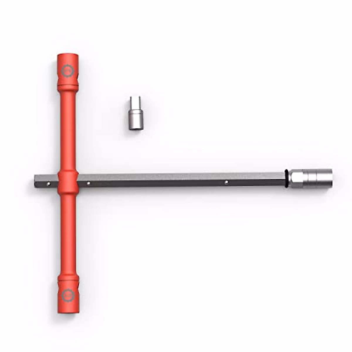 GTE TOOLS - LugStrong 26" Universal Compact Lug Wrench Set, Super-Strong Tire Iron & Lug Nut Remover - 2x more torque!  Never Get Stuck on the road again!