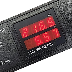 Metered-Surge Protection PDU, 240V, L6-30P, 30A, 7200watts, (6) C13 & (2) C19 Outlets, Crypto Mining PDU, Data Centre PDU, ASIC/RIGS PDU