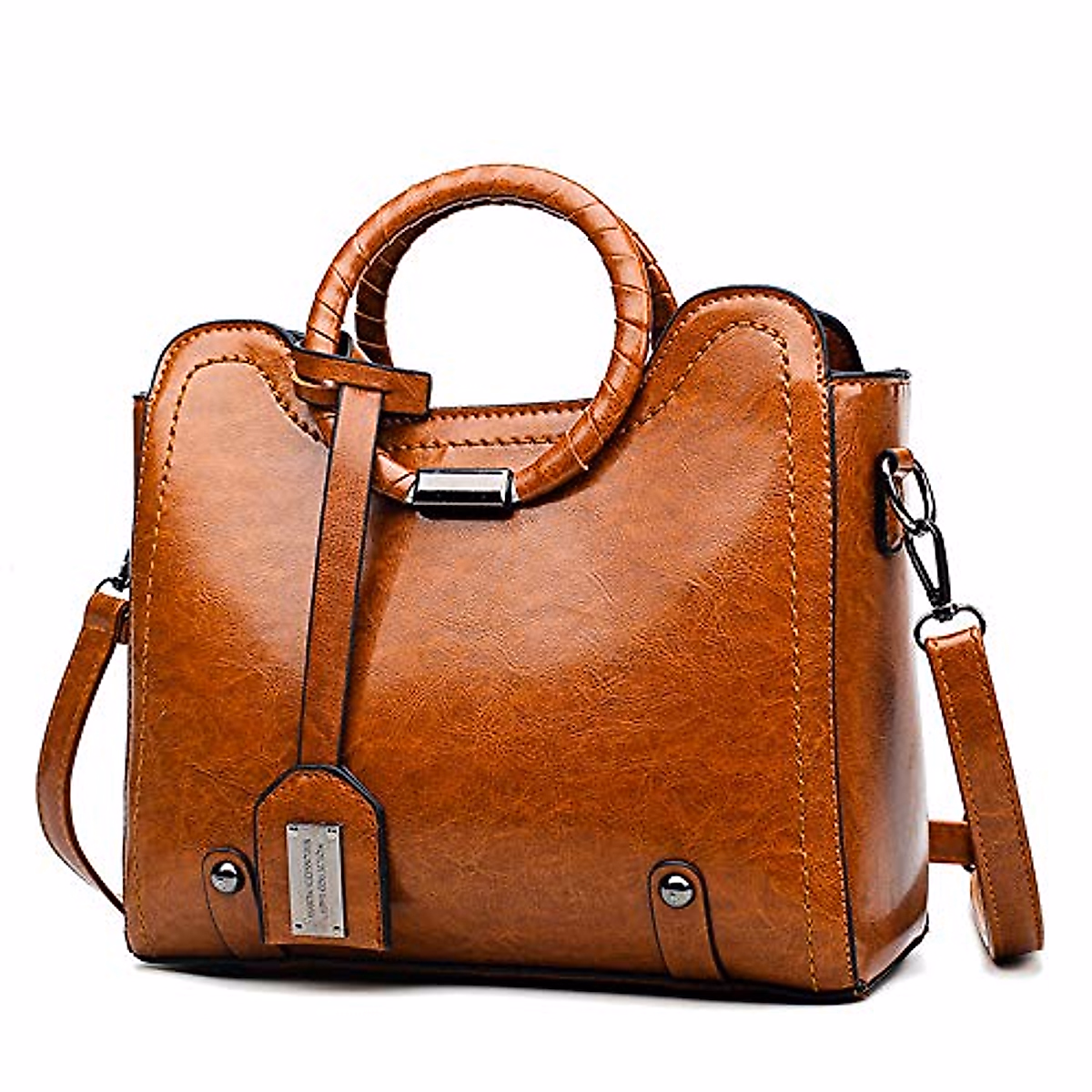 Segater® Fashion Women Purses and Handbags Ladies Designer Satchel Oil Wax Leather Handbag Tote Bag Shoulder Bags For Work Shopper Travel