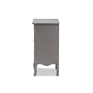 Baxton Studio Nightstands, Gray
