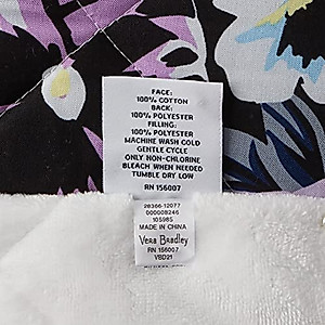 Vera Bradley Women's Throw Blanket, Plum Pansies, One Size