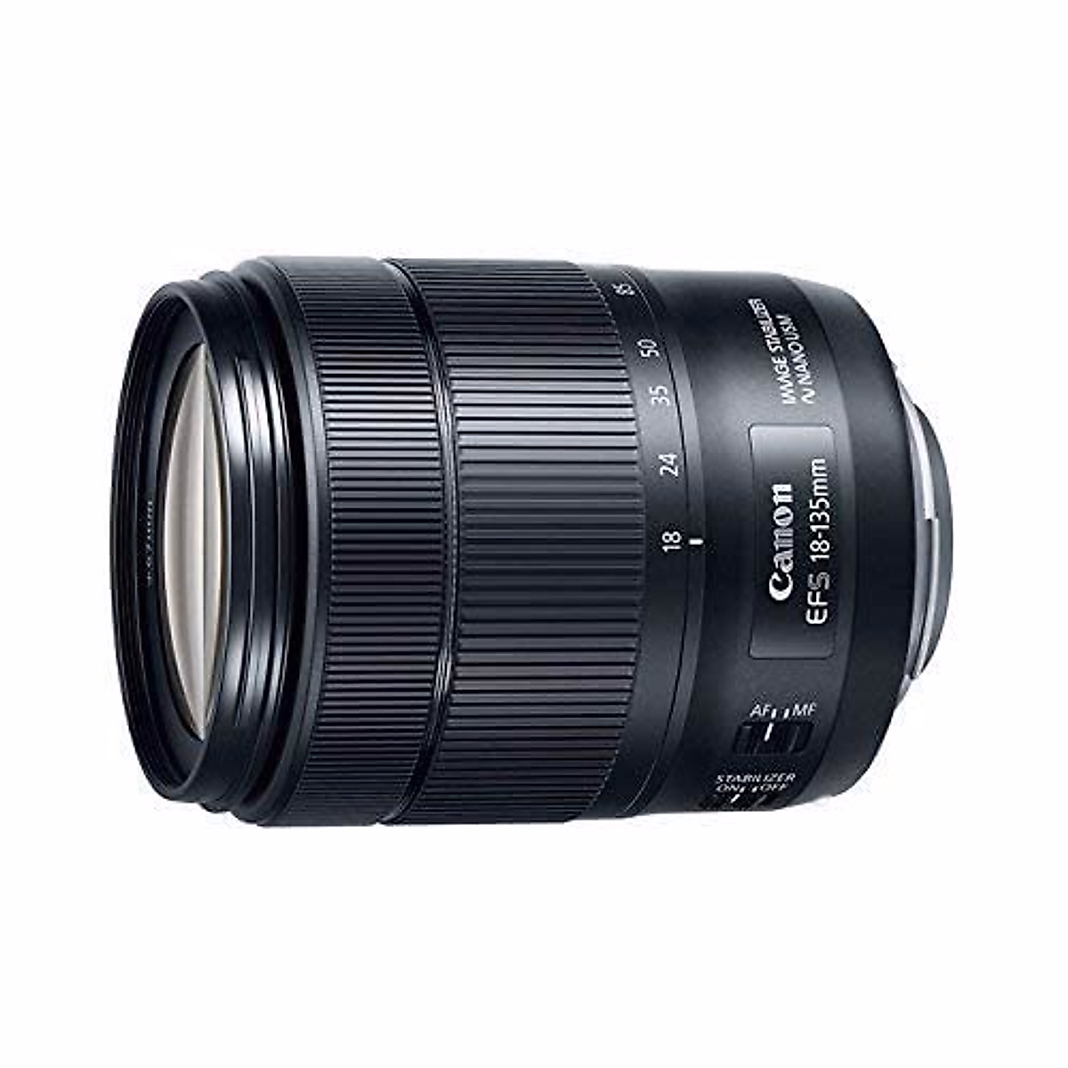 Canon EF-S 18-135mm f/3.5-5.6 Image Stabilization USM Lens (Black) (Renewed)