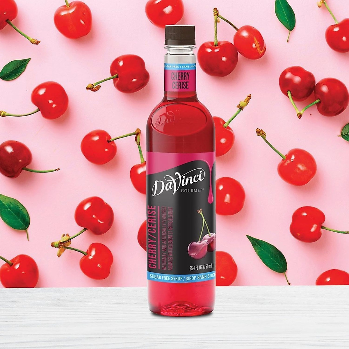 DaVinci Gourmet Sugar-Free Cherry Syrup, 25.4 Fluid Ounce (Pack of 1)