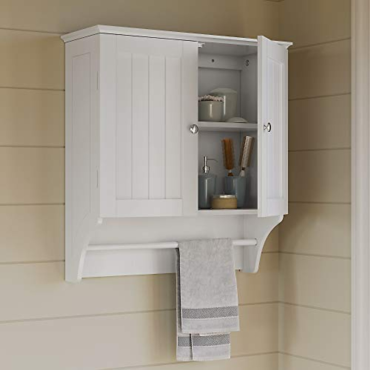 RiverRidge Ashland Two-Door, White Wall Cabinet