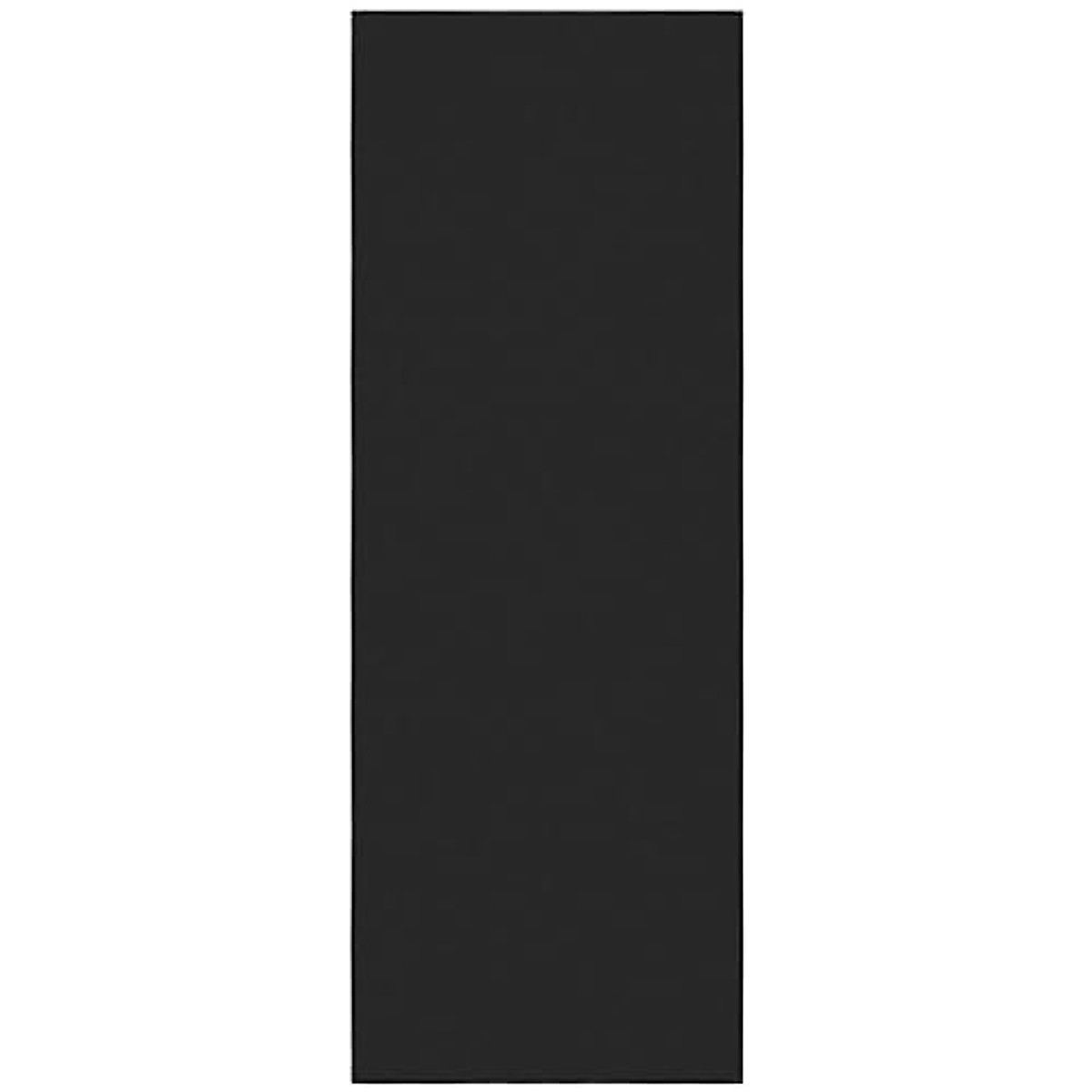 Machine Washable Modern Solid Design Non-Slip Rubberback 2x6 Traditional Runner Rug for Hallway, Kitchen, Bedroom, Living Room, 2'2" x 6', Black