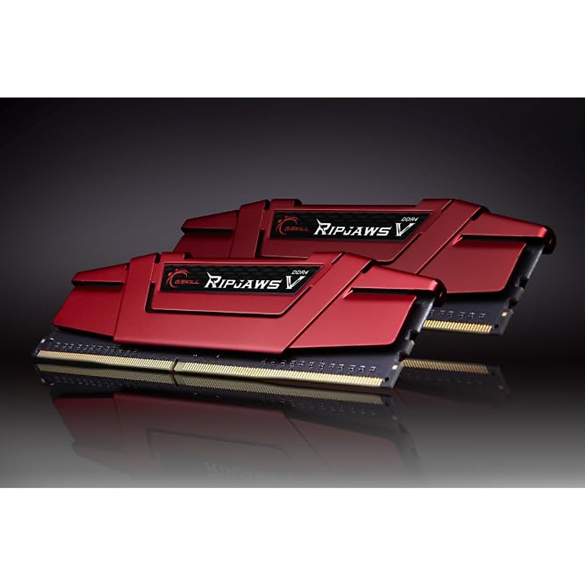 G.SKILL Ripjaws V Series (Intel XMP) DDR4 RAM 16GB (2x8GB) 2400MT/s CL15-15-15-35 1.20V Desktop Computer Memory UDIMM - Red (F4-2400C15D-16GVR)
