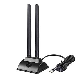 Bingfu 4G LTE Antenna 6dBi Magnetic Base MIMO TS9 Antenna Compatible with Verizon AT&T T-Mobile Sprint 4G LTE Mobile Hotspot MiFi Router Cellular Mobile Broadband Modem USB Modem Dongle Adapter