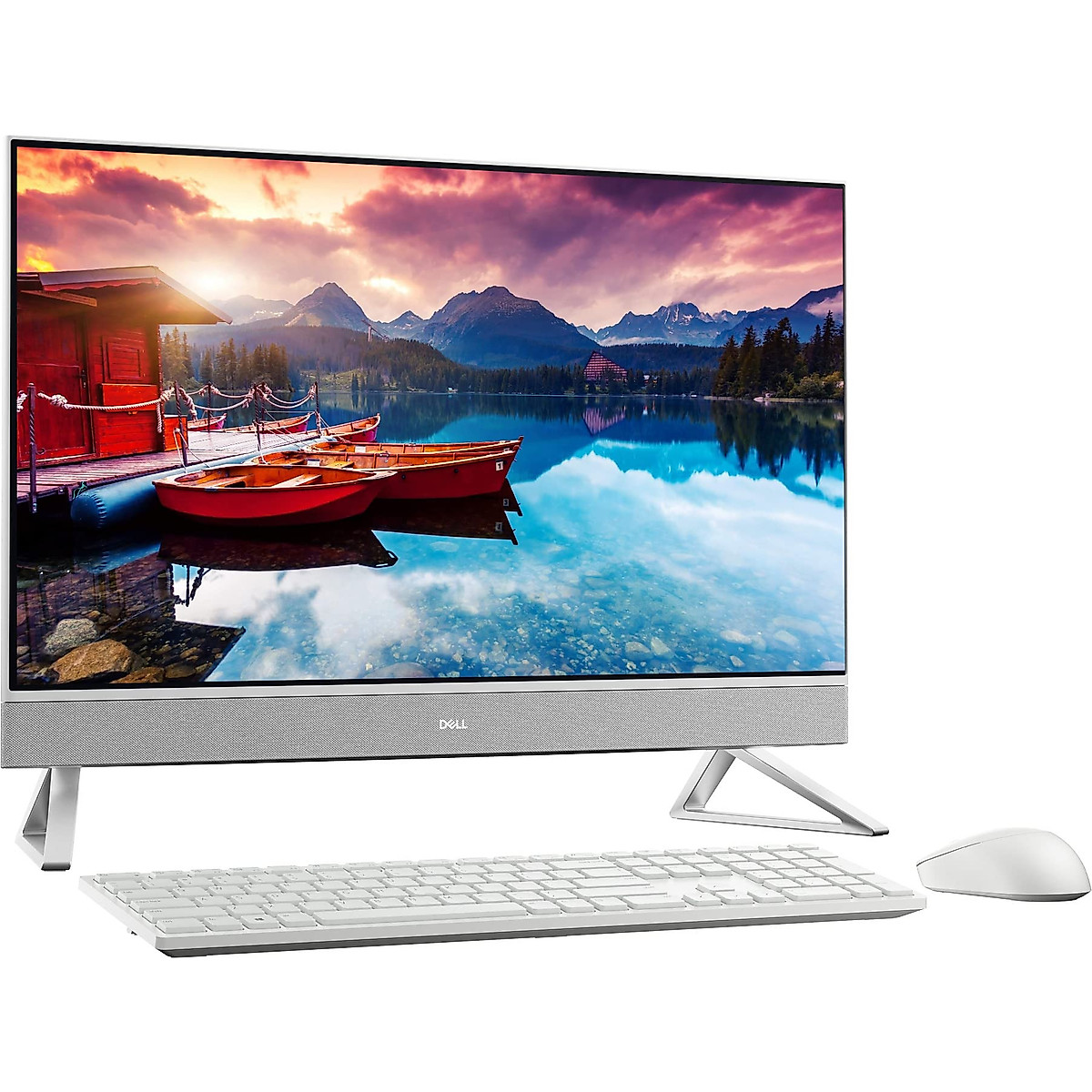Dell Inspiron 27 7000 7710 All-in-One Business Desktop, 27" FHD Touchscreen, Intel Core i7-1255U, Windows 11 pro, 32GB RAM, 1TB SSD+1TB HDD, WiFi 6, HDMI, Webcam, GeForce MX550 2GB, White