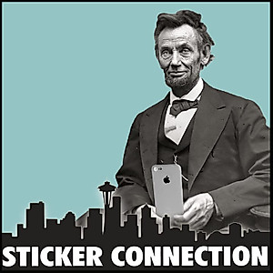 (2) Sticker Connection | Toilet Monster Bathroom Decal | Sticker Funny Kids Vinyl Decal Potty Training Halloween | 2"x12" (Black)