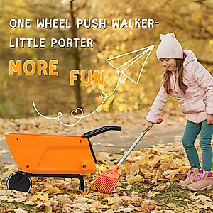 FITCO 3 in 1 Ride on Push Car for Ages Over 1 Years,Push-Pull Walker Gift Toy for Toddlers and Kids (Orange)