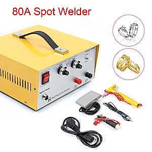Electric Jewelry Pulse Welding Machine Pulse Spark Spot Welder Gold Soldering 80A