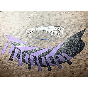 Graduation Decorations Purple Black 2023 /4pcs Graduation Hat Banner Garlands Purple Black for Class of 2023 Graduation Party Supplies/Purple Graduation Decor
