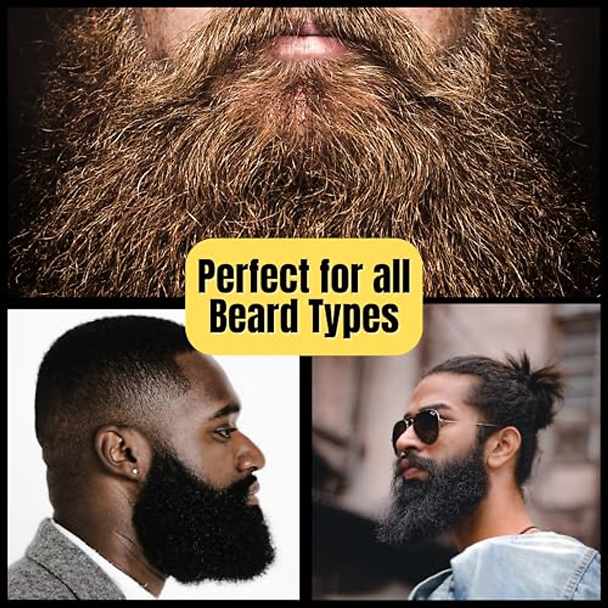 G.B.S 2 Pack Beard Travel Brush with Boar Bristles Great for Dry or Wet Beards Distributes Balm, Oil for Growth and Shine and Softness Professional Durable Camping